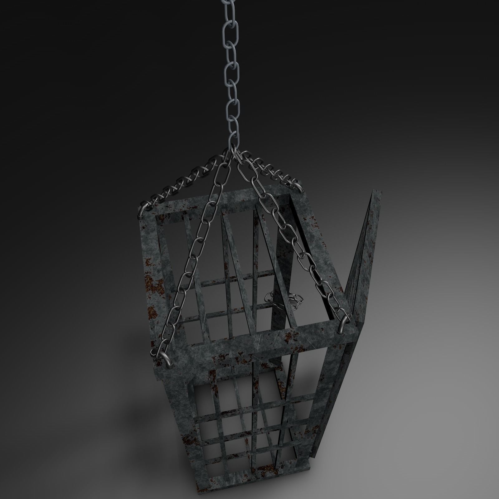3D model Dungeon Hanging Cage VR / AR / low-poly | CGTrader