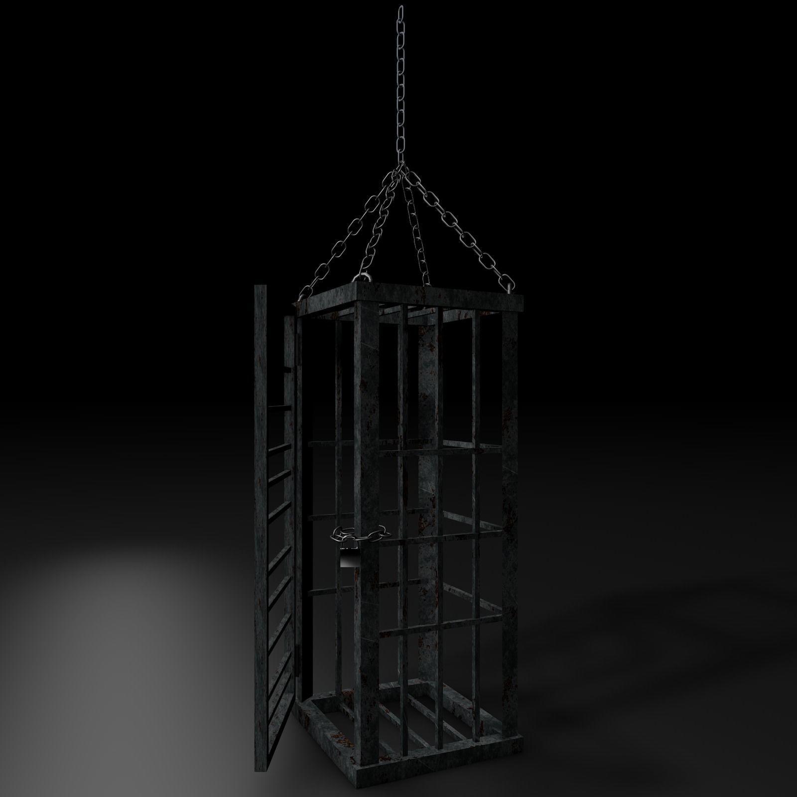 3D model Dungeon Hanging Cage VR / AR / low-poly | CGTrader