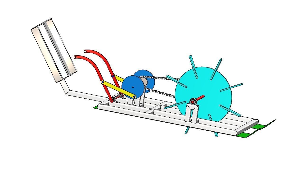 Rice Transplanter Machine 3D model 3D printable | CGTrader