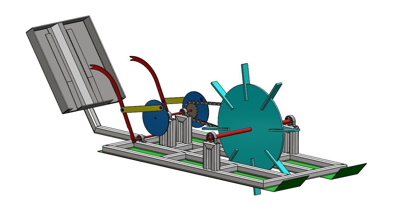 Rice Transplanter Machine 3D model 3D printable | CGTrader