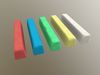 3D model Colored Chalks VR / AR / low-poly | CGTrader