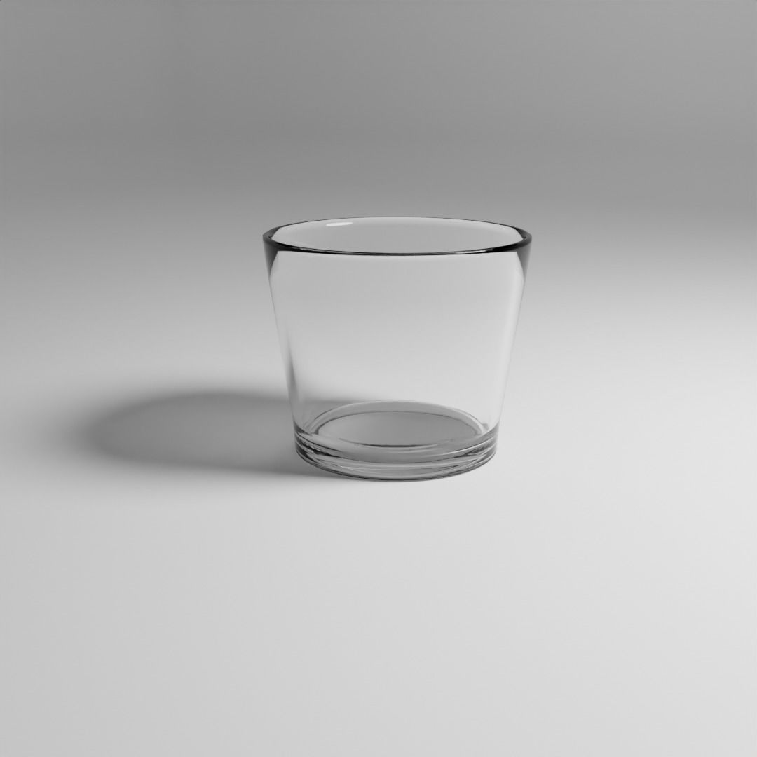 Simple Water Glass free 3D model | CGTrader