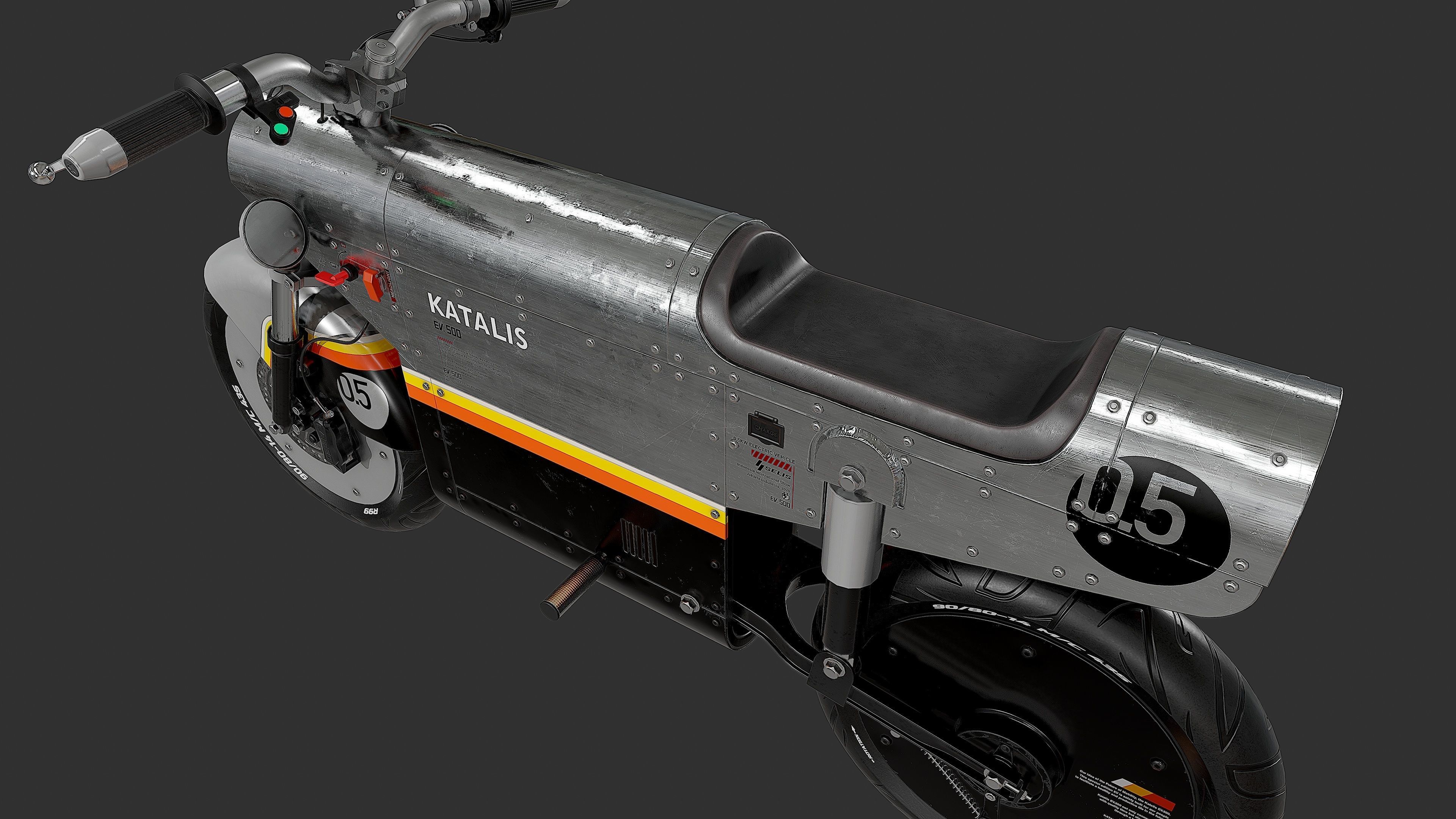 3D model KATALIS EV500 Electric Bike VR / AR / low-poly | CGTrader