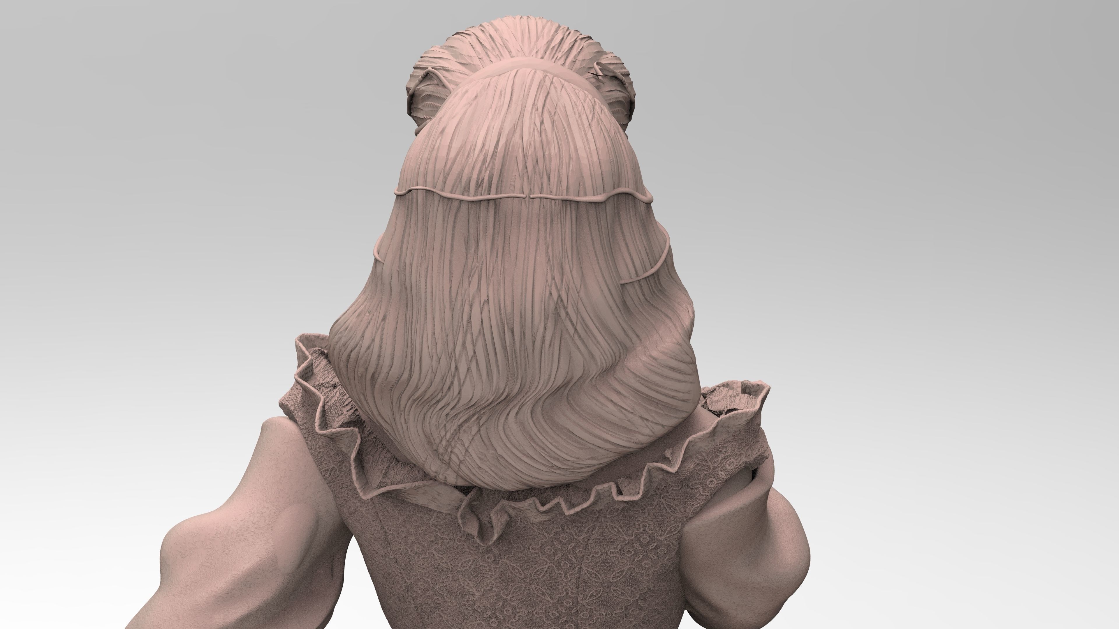 Sculpture of Sarah From Labyrinth 3D model 3D printable | CGTrader