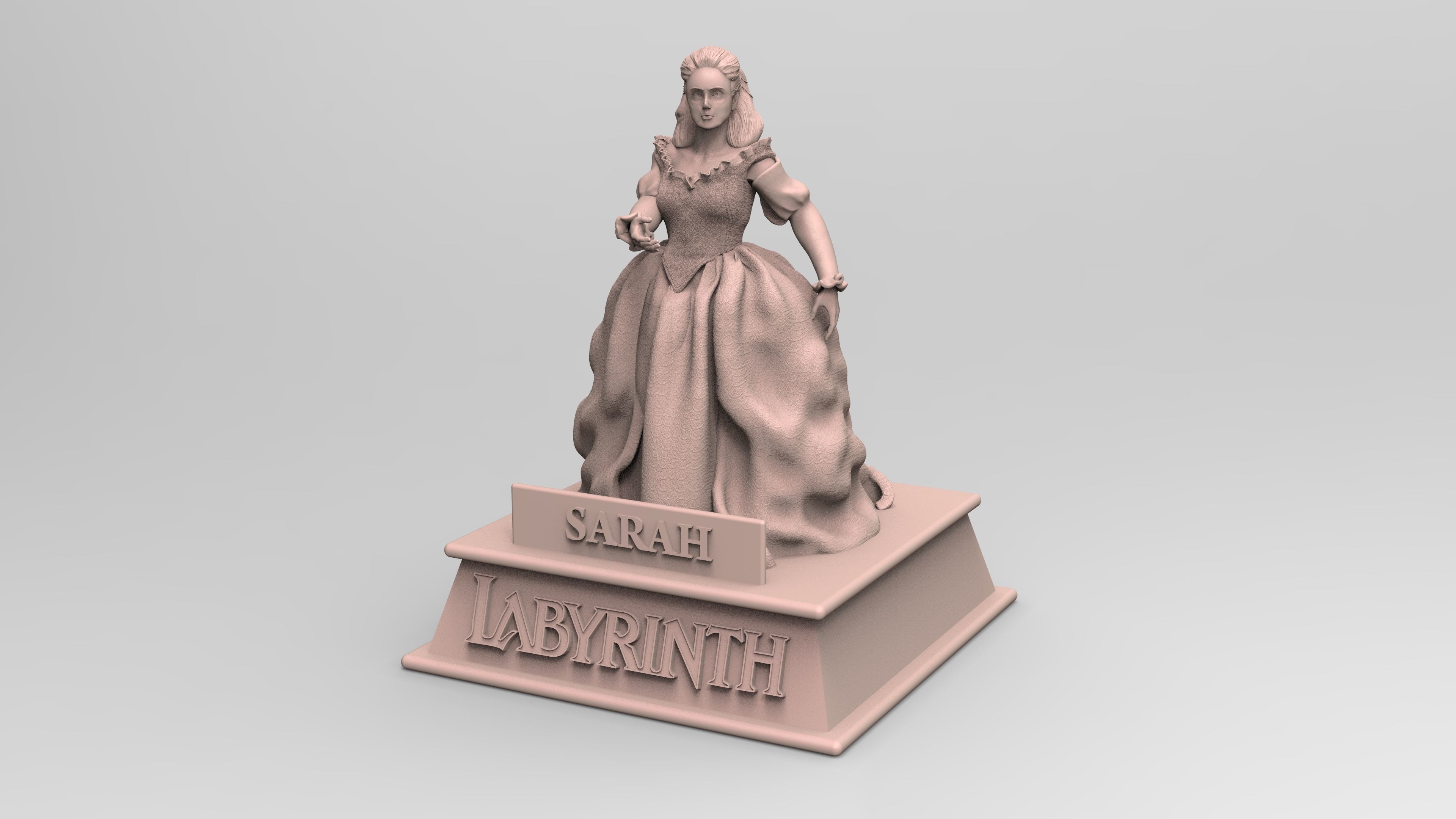 Sculpture of Sarah From Labyrinth 3D model 3D printable | CGTrader