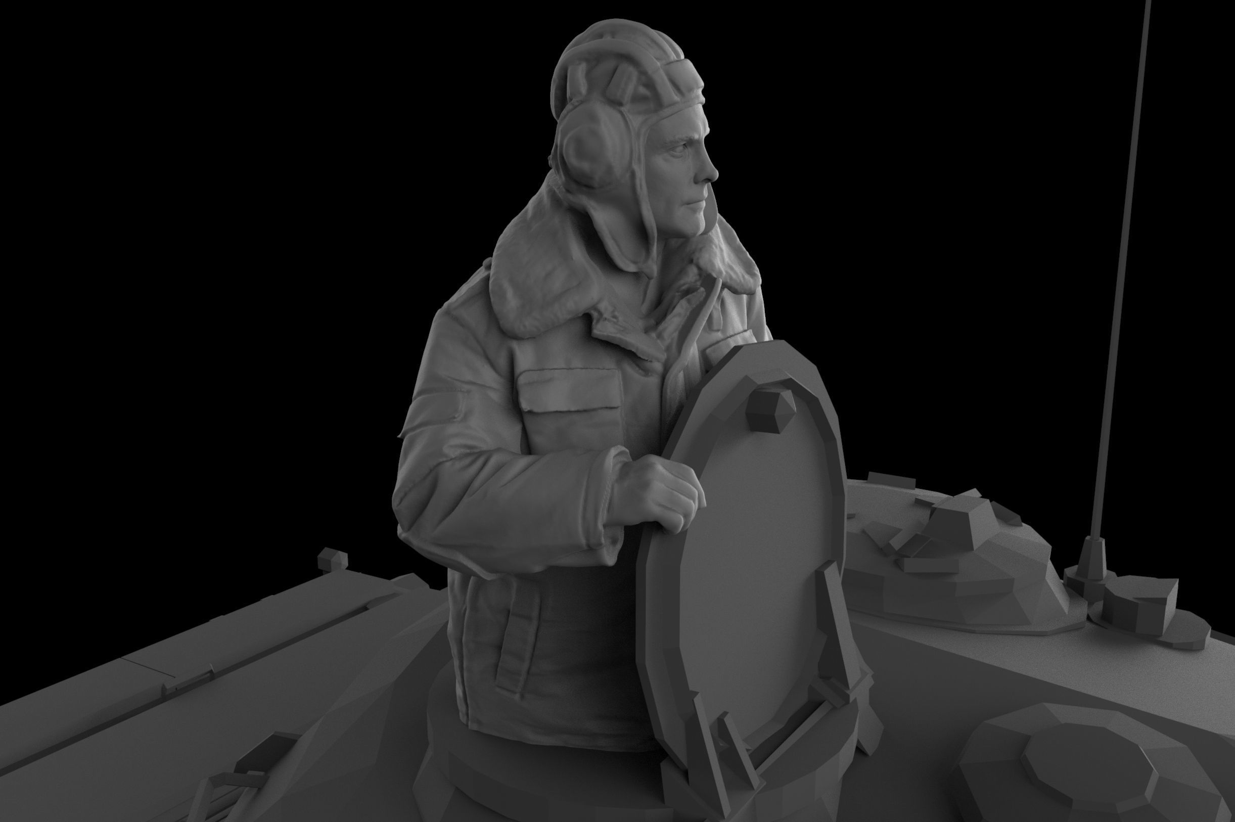 Tank Crew 35 120mm scale 3D model 3D printable | CGTrader