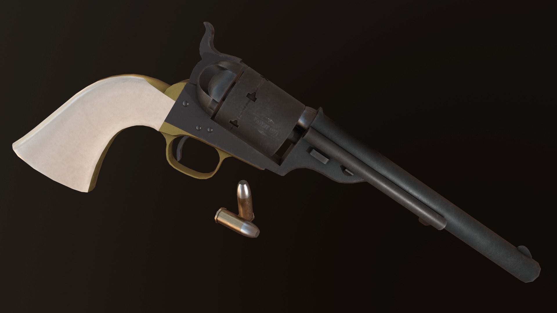 Colt open top revolver free VR / AR / low-poly 3D model | CGTrader