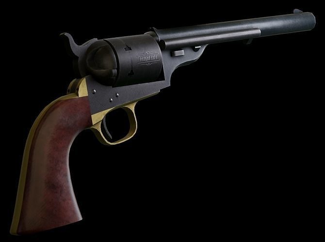 Colt open top revolver free VR / AR / low-poly 3D model | CGTrader