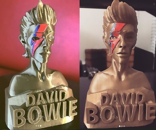 David Bowie Cartoony Style 3D model 3D printable | CGTrader