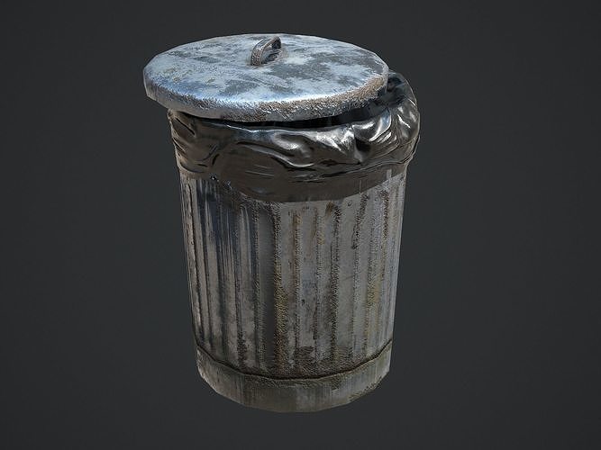 3D model Trash Can for Games VR / AR / low-poly | CGTrader