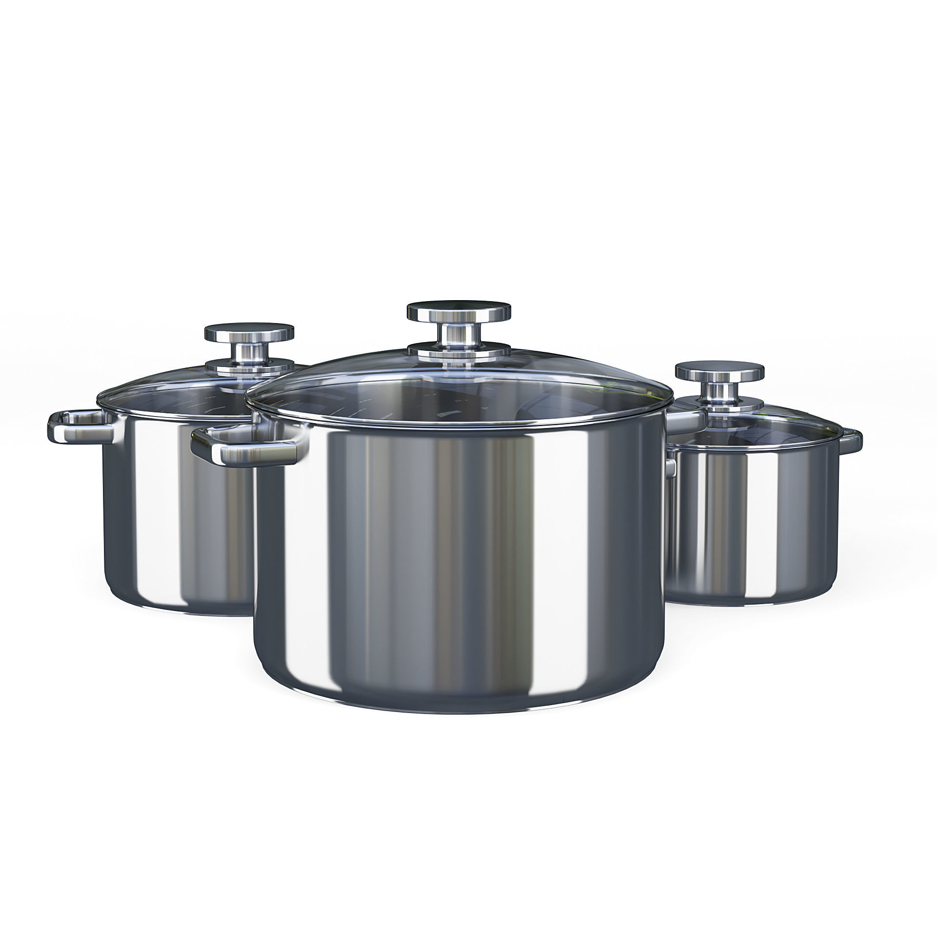 Kitchen Pots 3D model | CGTrader