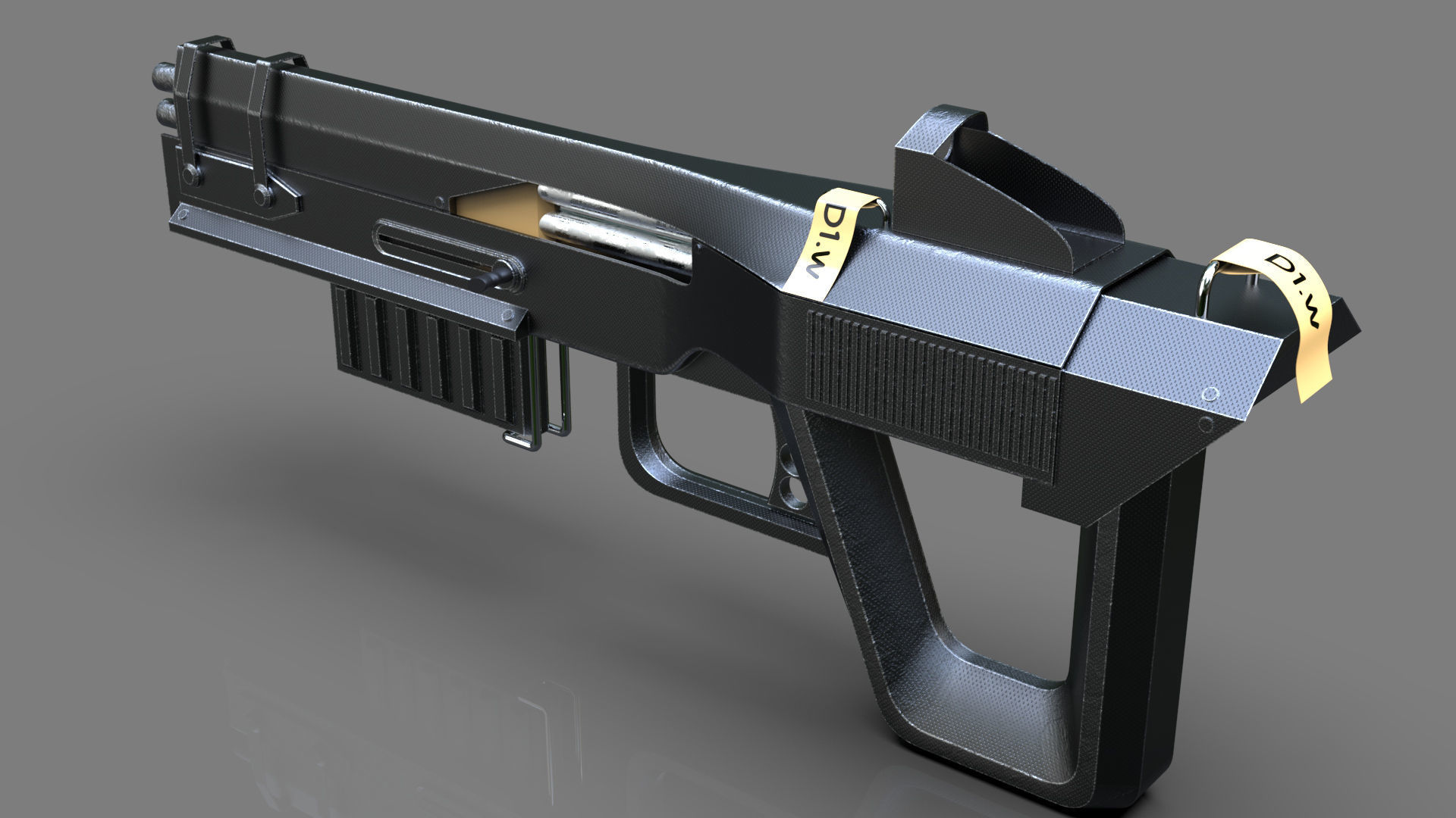 3D model MSI-t4 gun VR / AR / low-poly | CGTrader