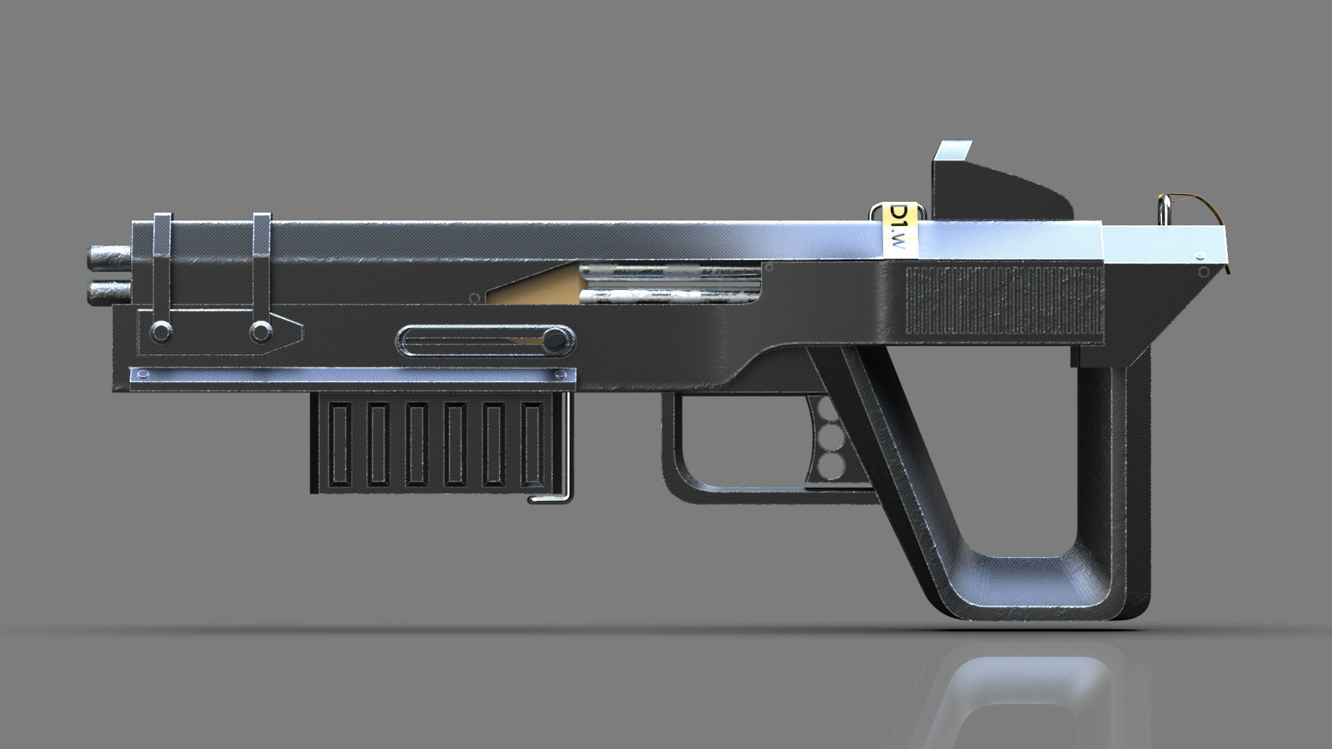 3D model MSI-t4 gun VR / AR / low-poly | CGTrader