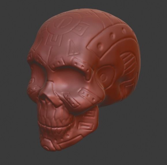 Calaca Skull 3D Print 3D model 3D printable | CGTrader