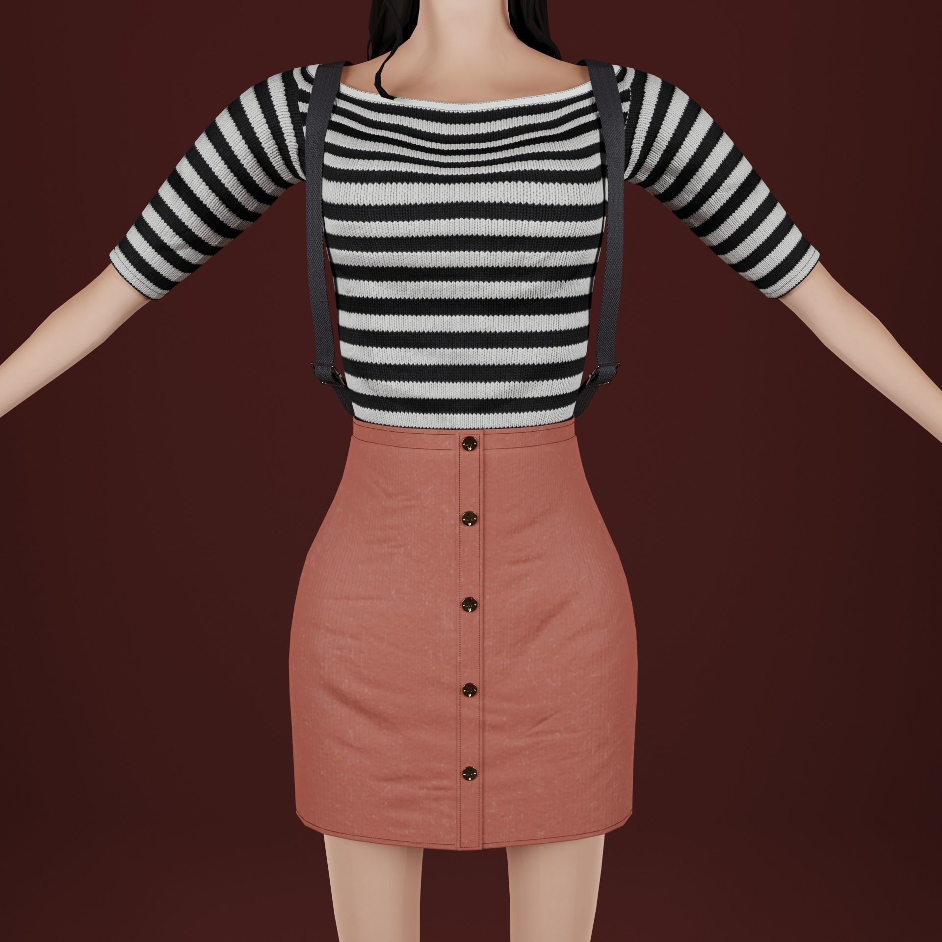 3D model Woman fashion outfit v6 woman | CGTrader