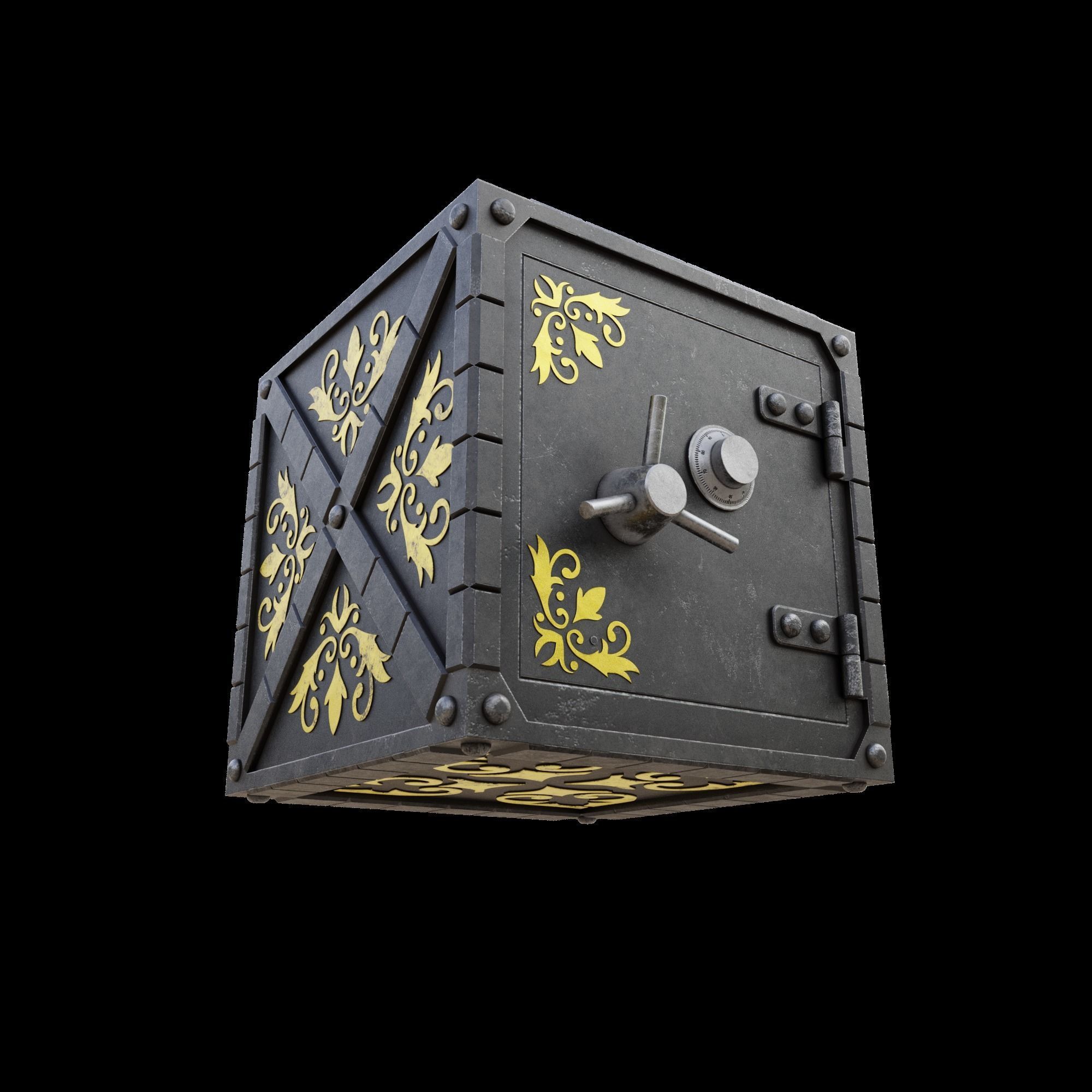 Decorative safe 3D model | CGTrader