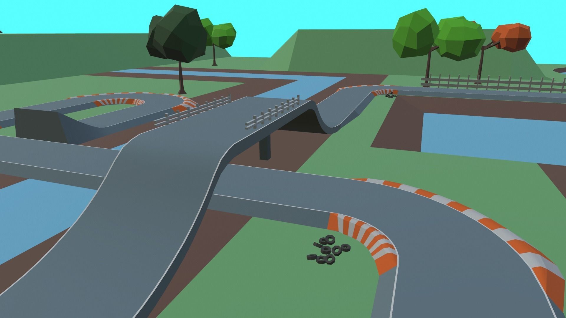 3D model Race Track Cartoon VR / AR / low-poly | CGTrader