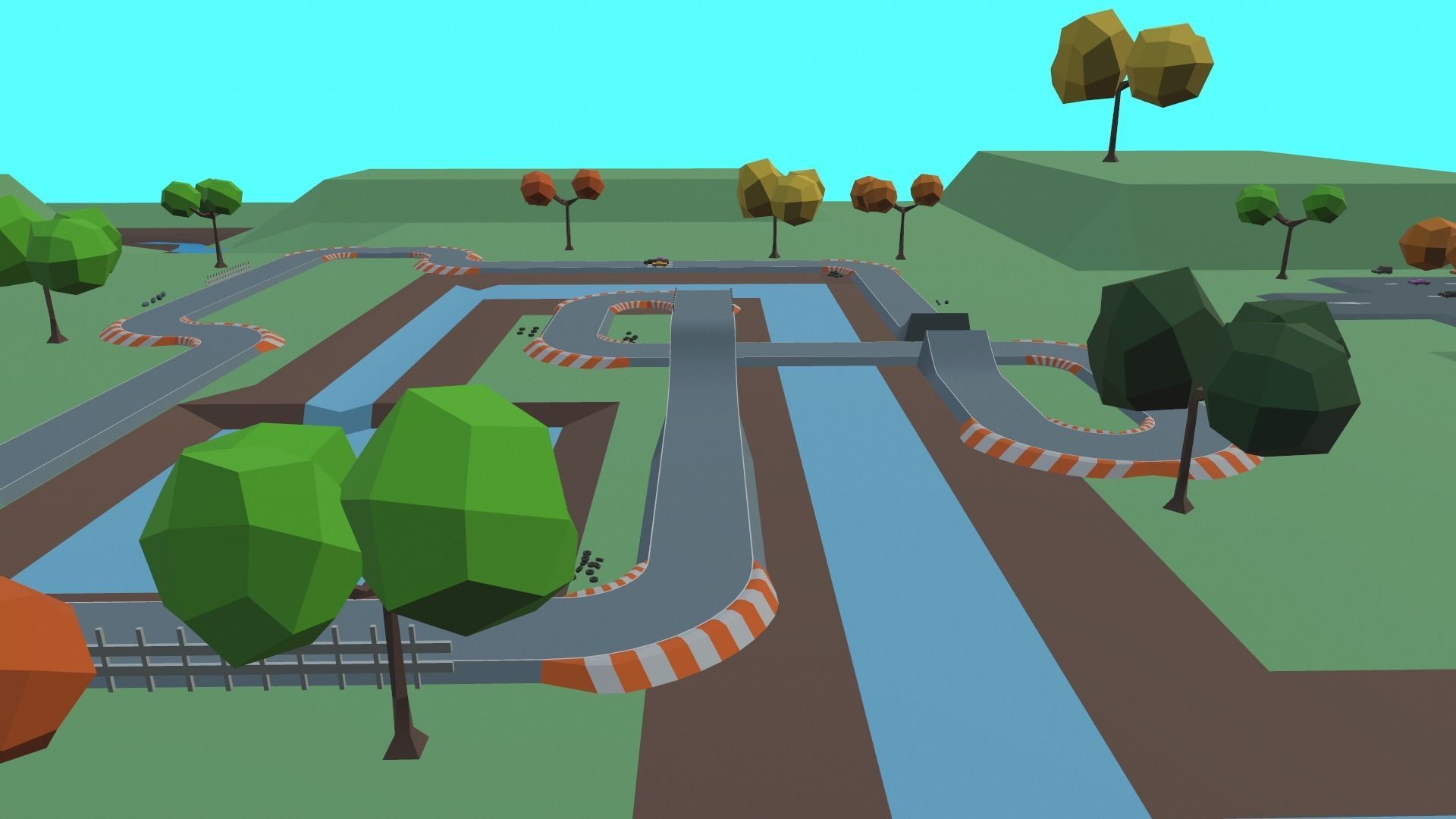 3D model Race Track Cartoon VR / AR / low-poly | CGTrader