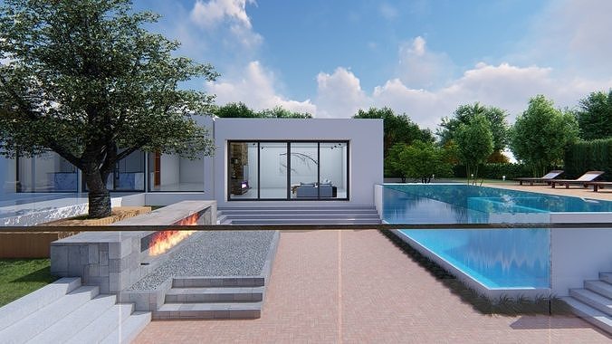Modern House 3D model | CGTrader