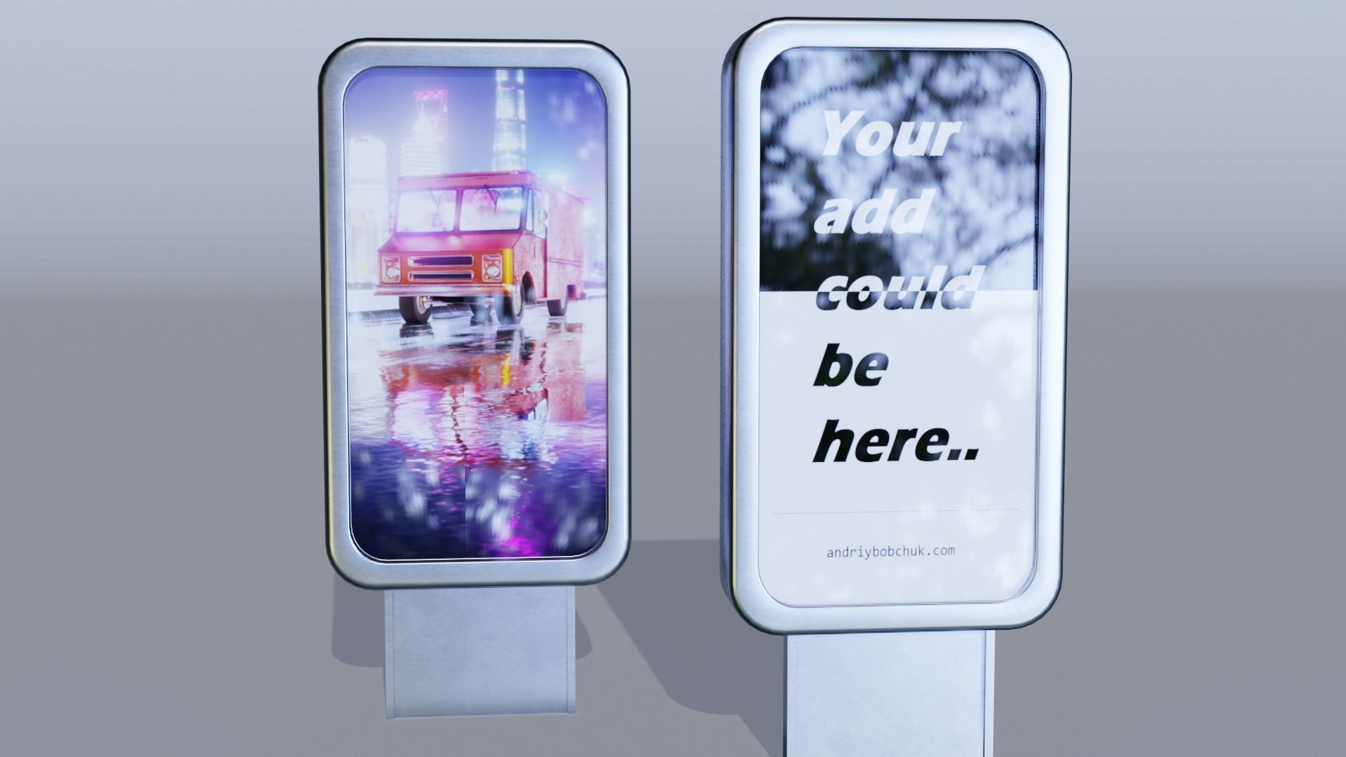 3D model Billboard VR / AR / low-poly | CGTrader