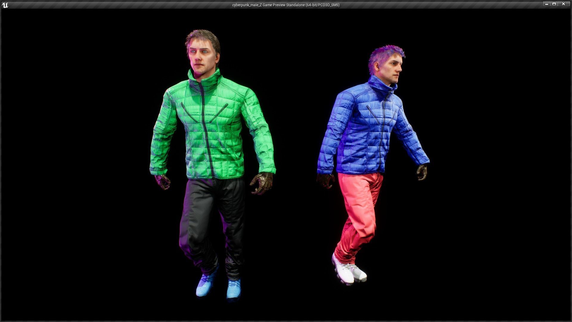 3D model cyberpunk male Z UNREAL ENGINE 4 VR / AR / low-poly | CGTrader