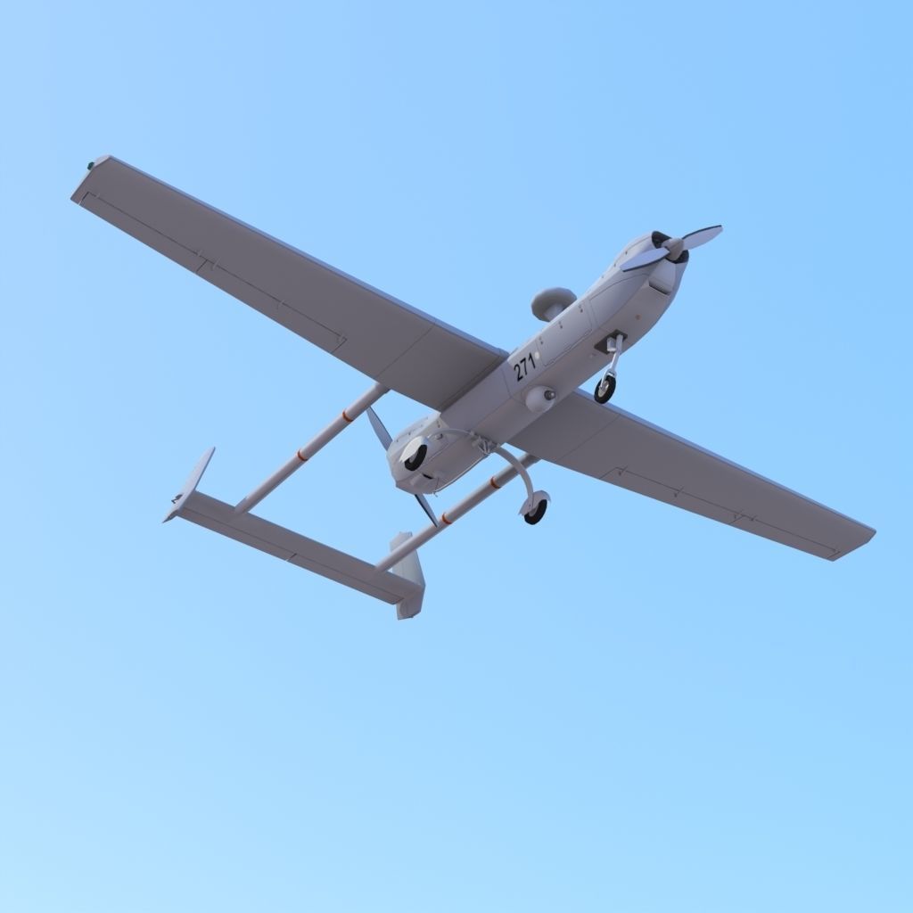 Hunter RQ5a UAV 3D model | CGTrader