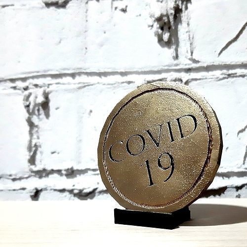 Covid coin 3D model 3D printable | CGTrader