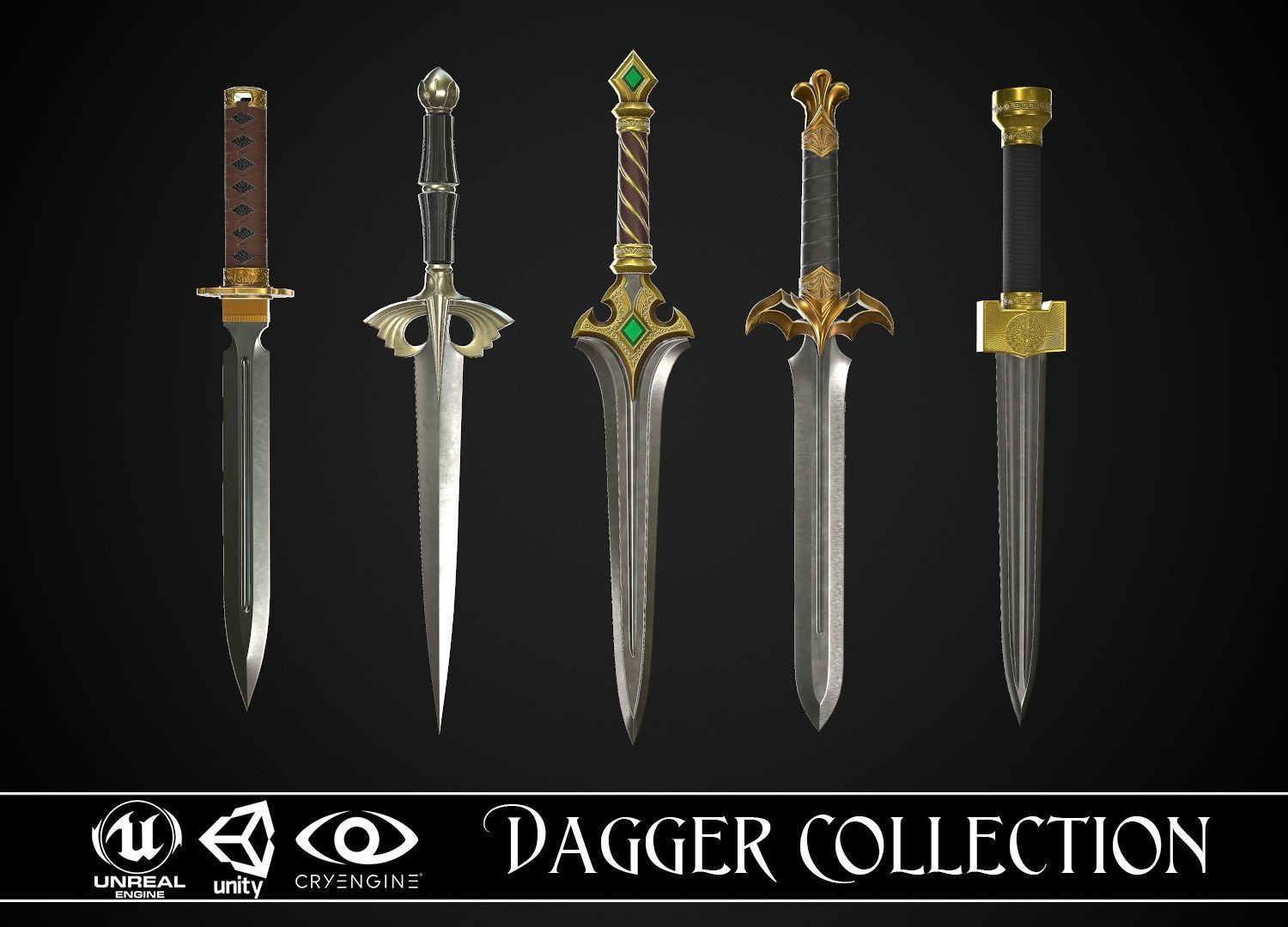 Full Collection of Melee Weapons | CGTrader