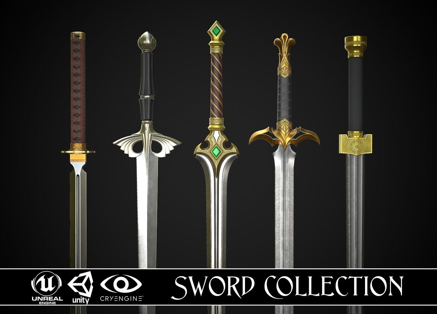 Full Collection of Melee Weapons | CGTrader
