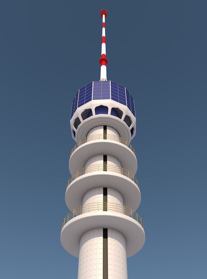 3D model Baghdad Tower landmark in baghdad iraq VR / AR / low-poly ...