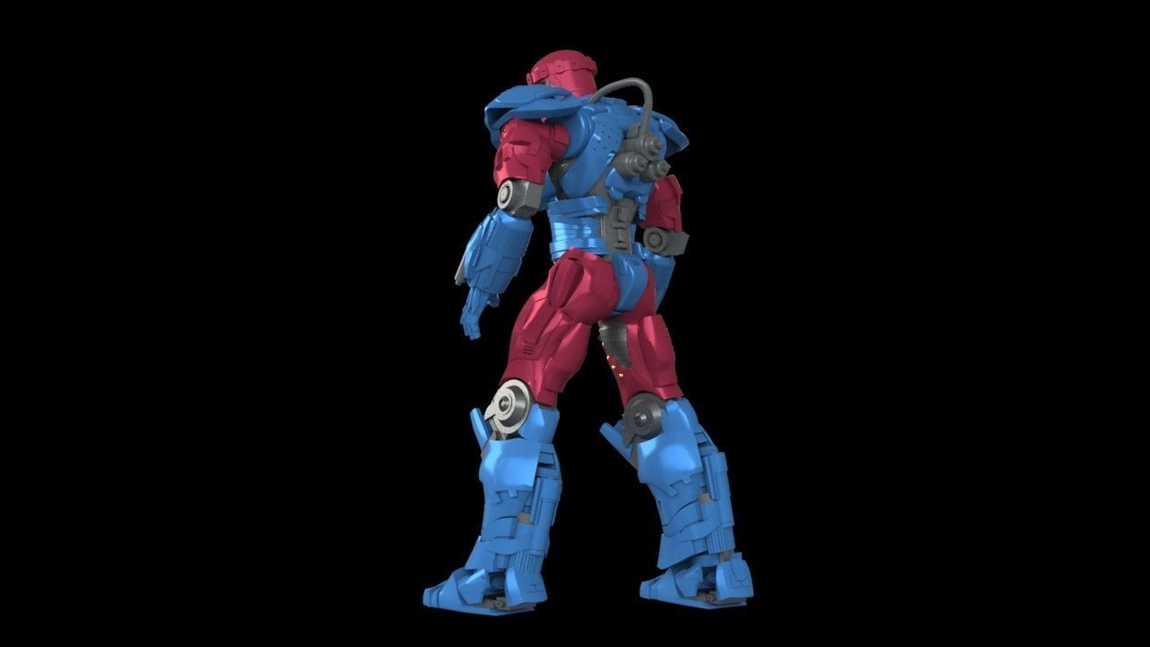 Sentinel X-men 3D model rigged | CGTrader