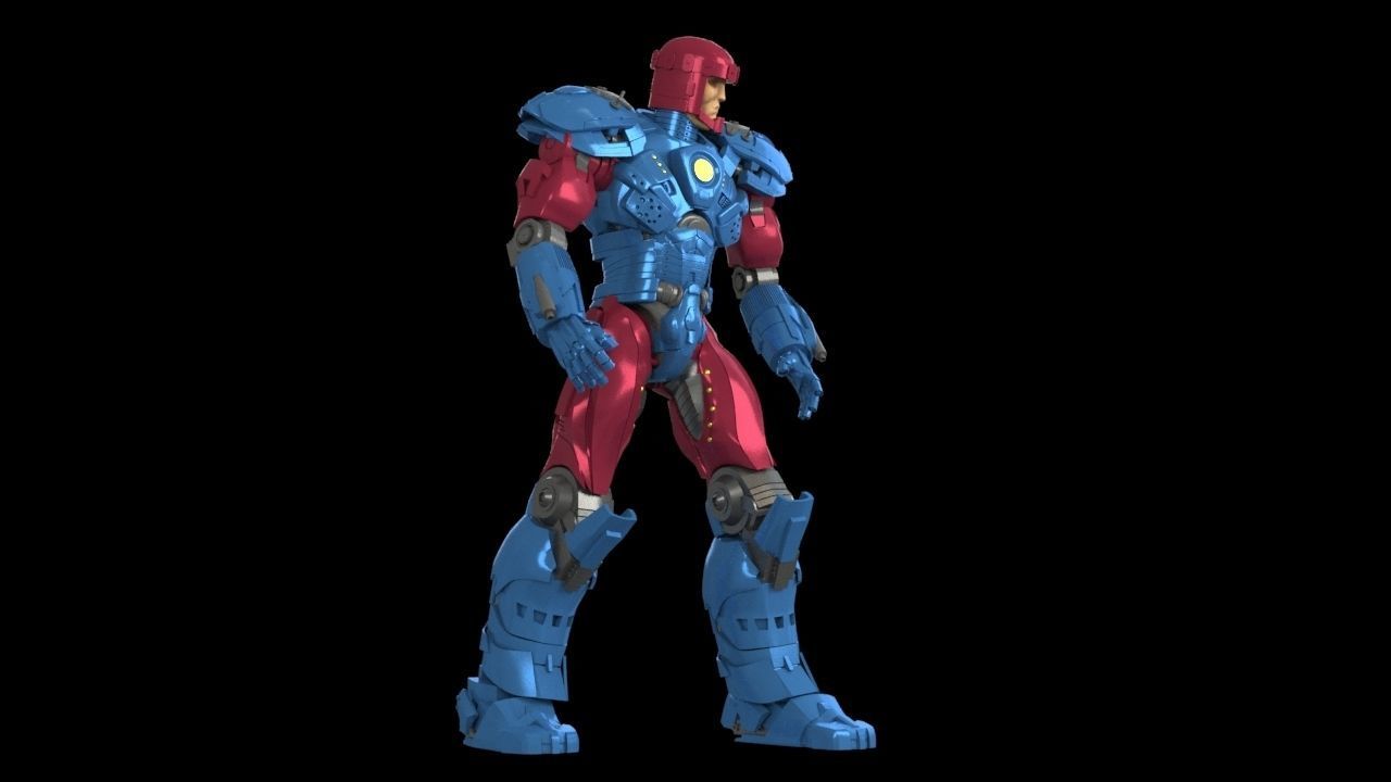 Sentinel X-men 3D model rigged | CGTrader