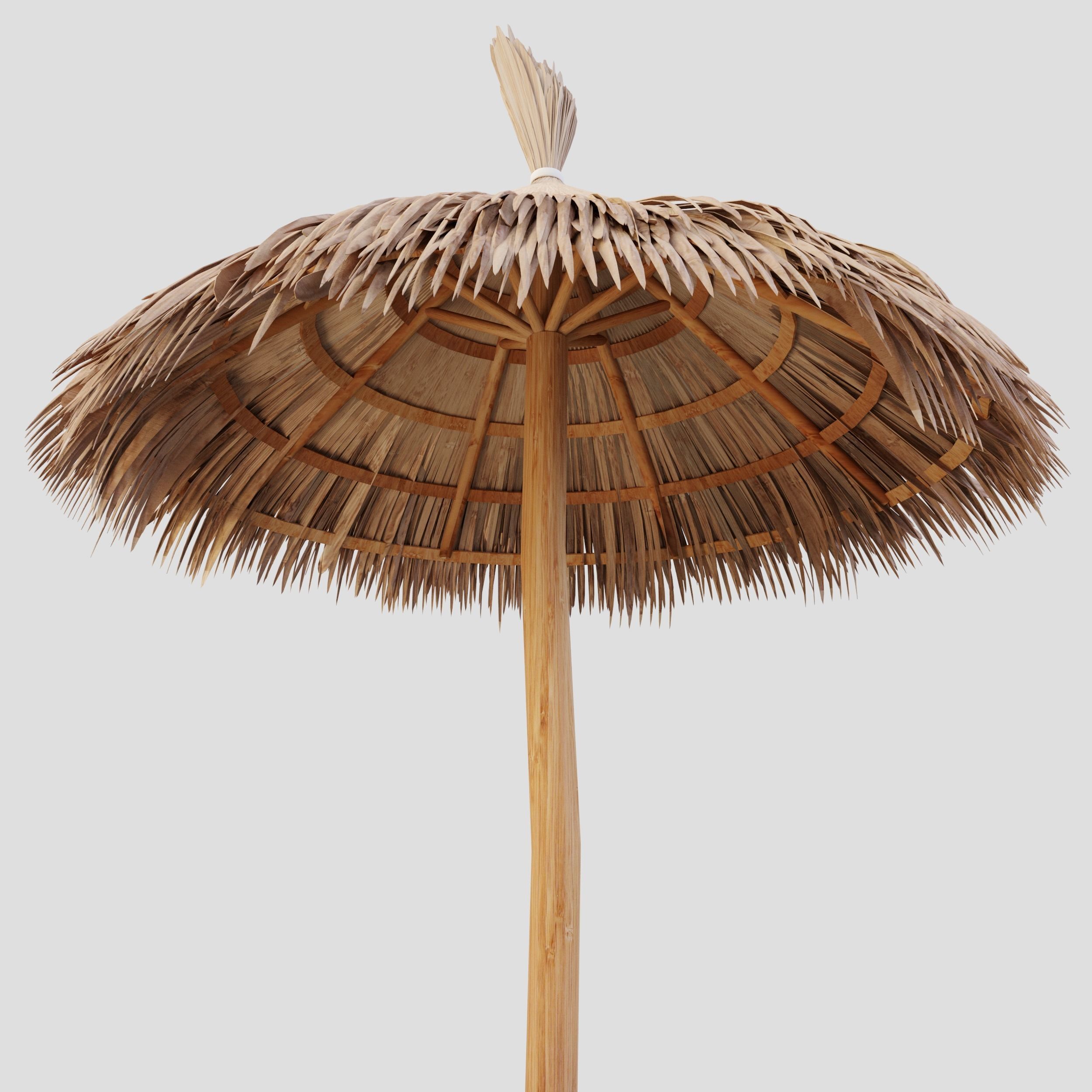 Bamboo Umbrella 3D model | CGTrader
