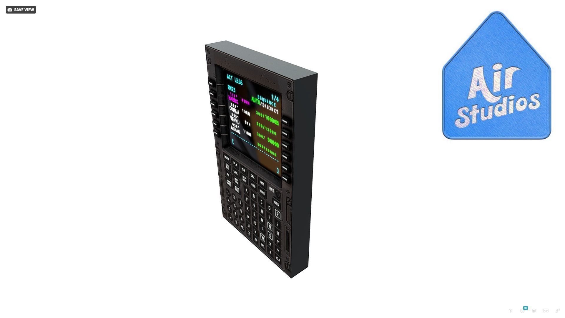 3D model Boeing 737 Flight Management Computer VR / AR / low-poly ...