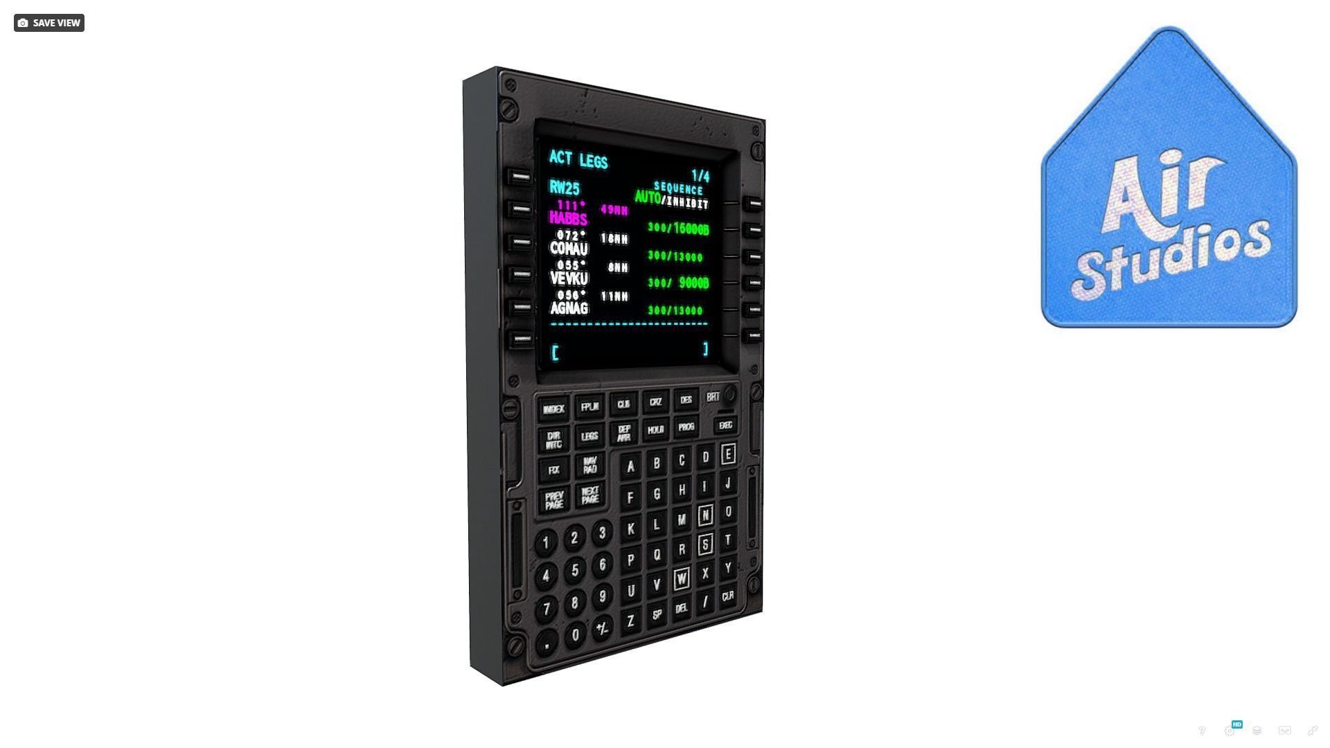 3D model Boeing 737 Flight Management Computer VR / AR / low-poly ...