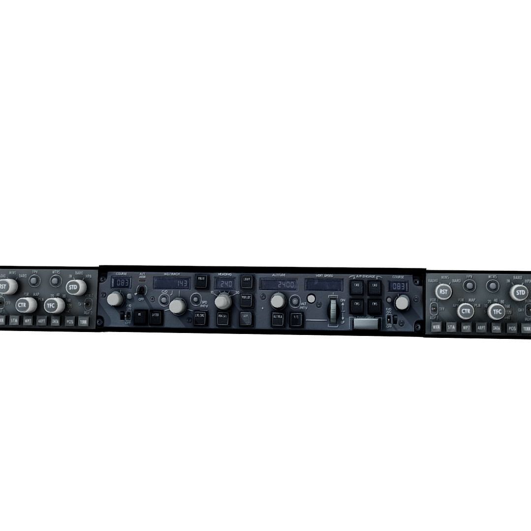 3D model Boeing 737 Cockpit Part Autopilot VR / AR / low-poly | CGTrader