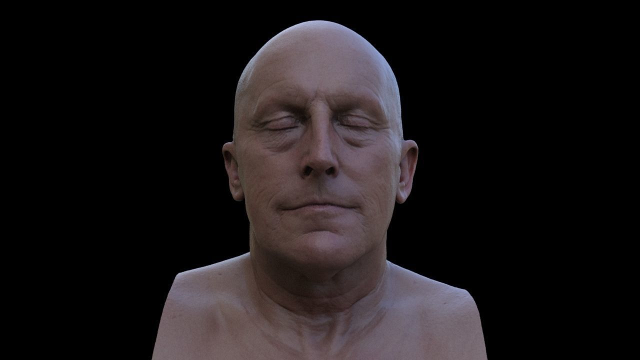 Head Scan Of Old Man 3D model | CGTrader