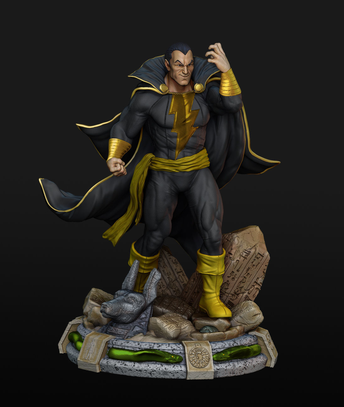Black Adam 3D model 3D printable | CGTrader