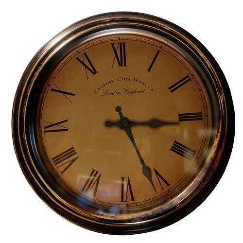 3D model Clock wall with roman numerals VR / AR / low-poly | CGTrader