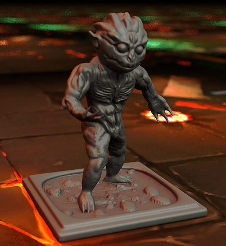 Dungeons and Dragons Magmin 3D model 3D printable | CGTrader