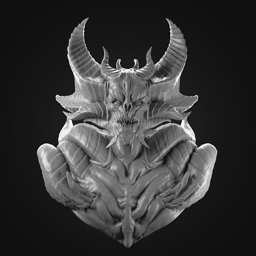 Demon Lord bust 3D Print 3D model 3D printable | CGTrader