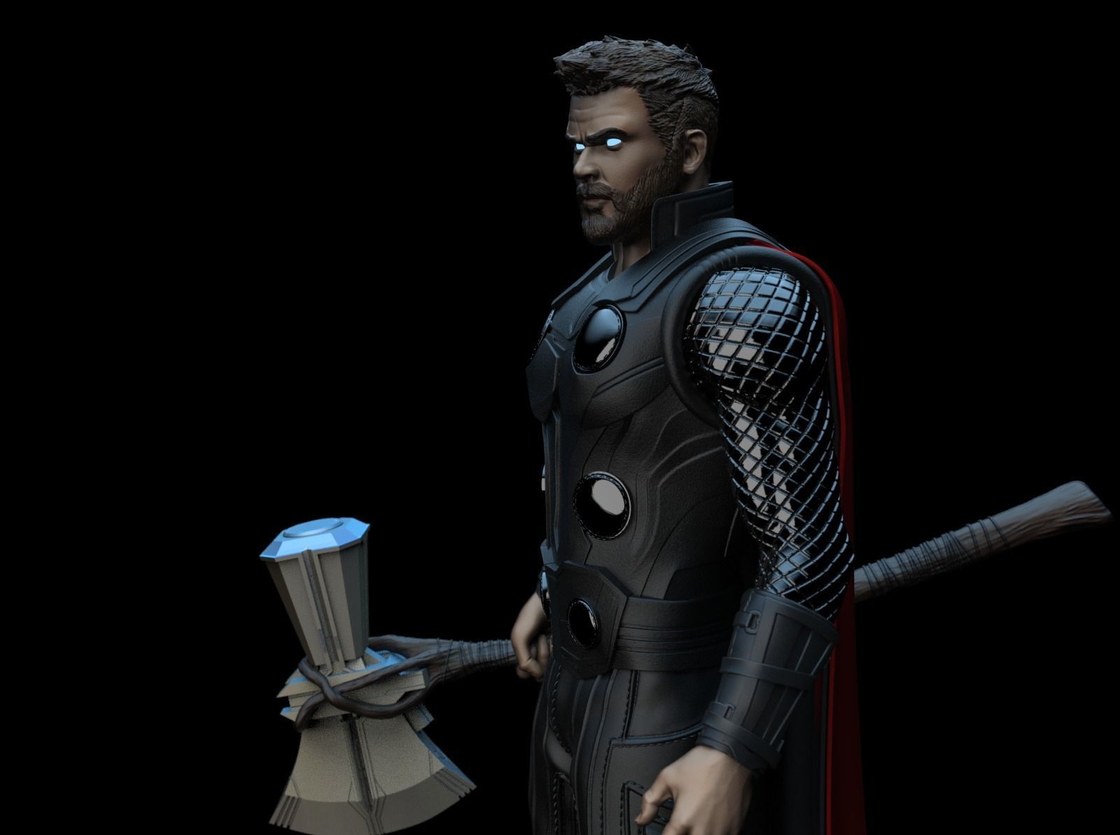 Thor from Infinity War statue 3D Print Ready 3D model 3D printable ...