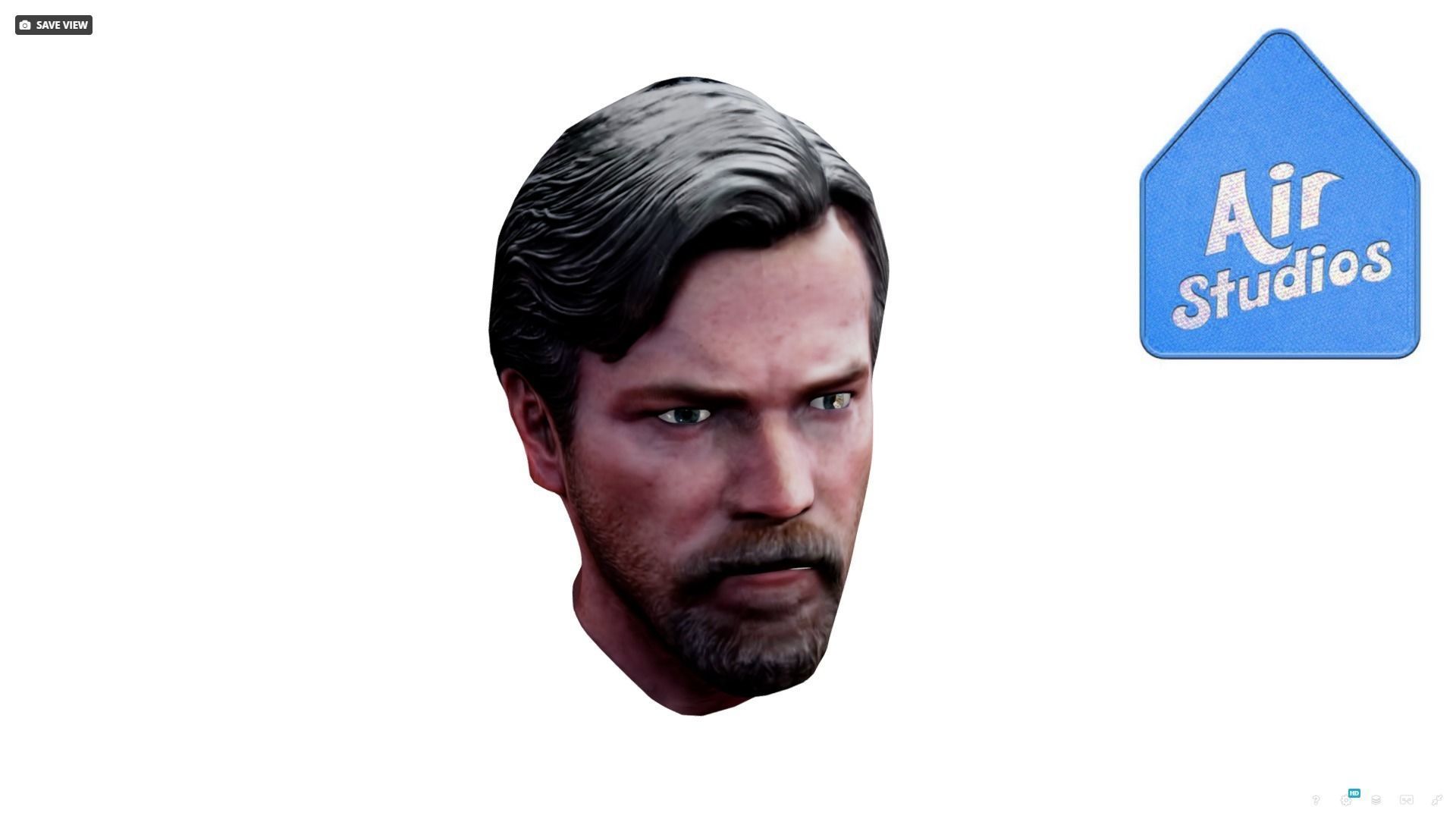 Obi Wan Kenobi Head free VR / AR / low-poly 3D model | CGTrader