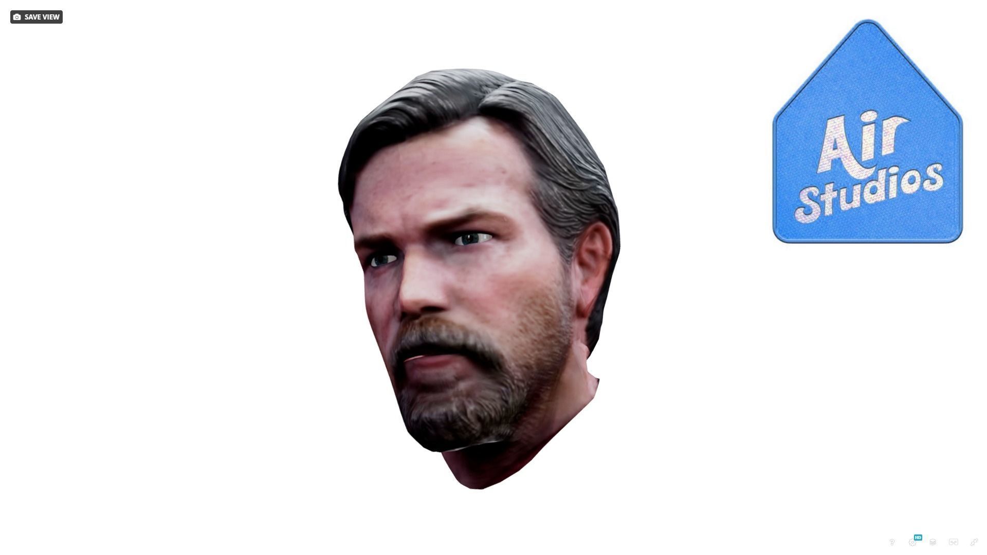 Obi Wan Kenobi Head free VR / AR / low-poly 3D model | CGTrader