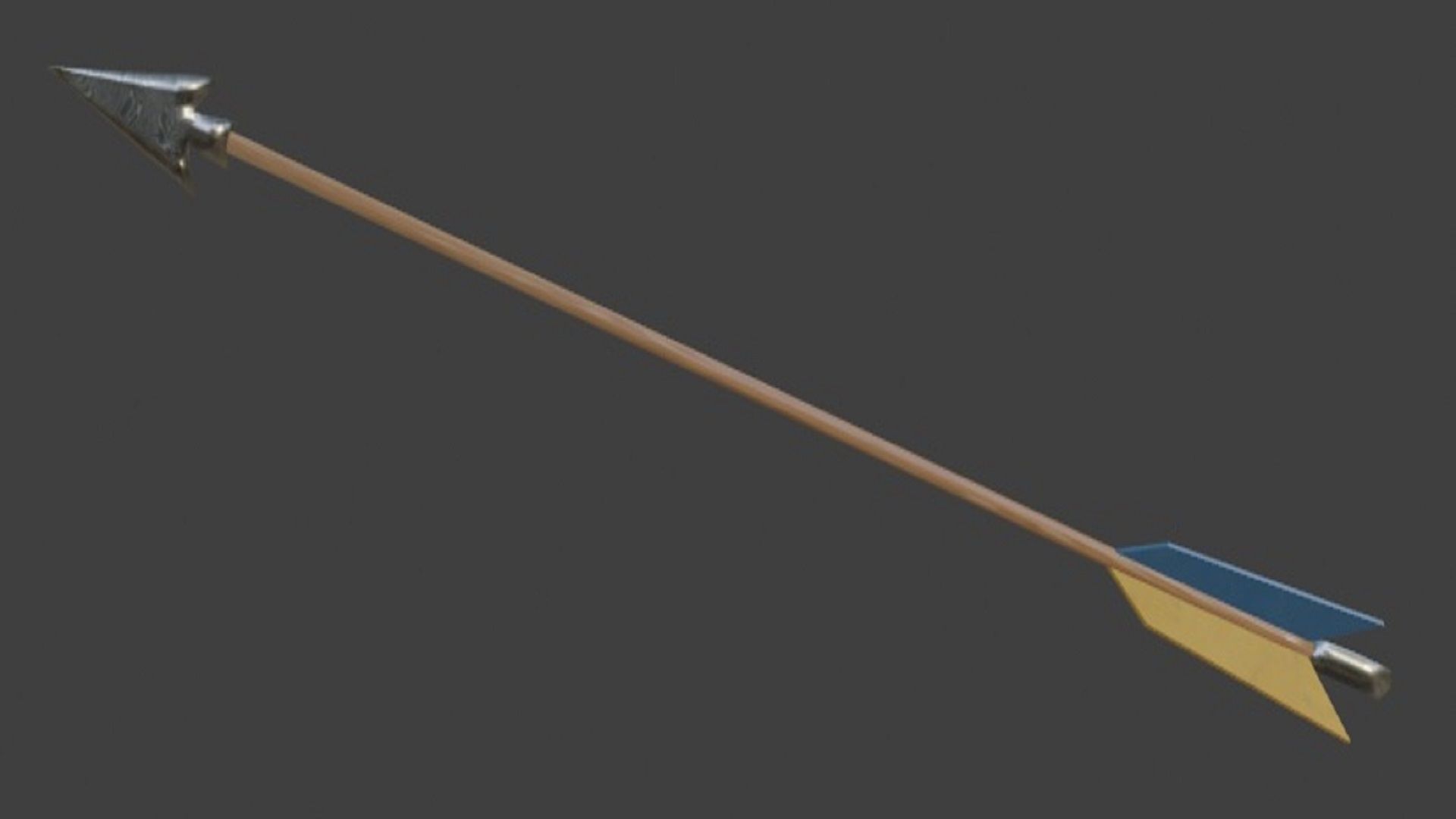 Arrow arrowhead with wooden handle 3D model | CGTrader