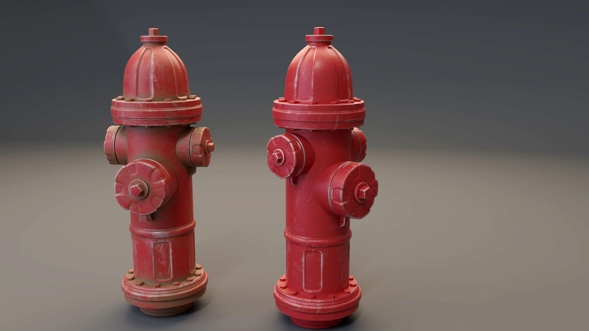 3D model Fire Hydrant VR / AR / low-poly OBJ FBX MA MEL