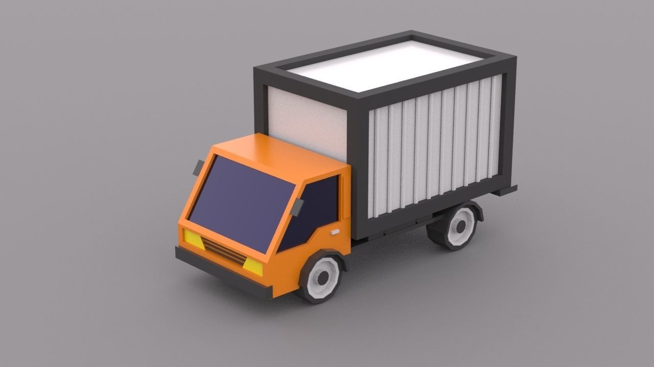 Low poly truck free VR / AR / low-poly 3D model | CGTrader