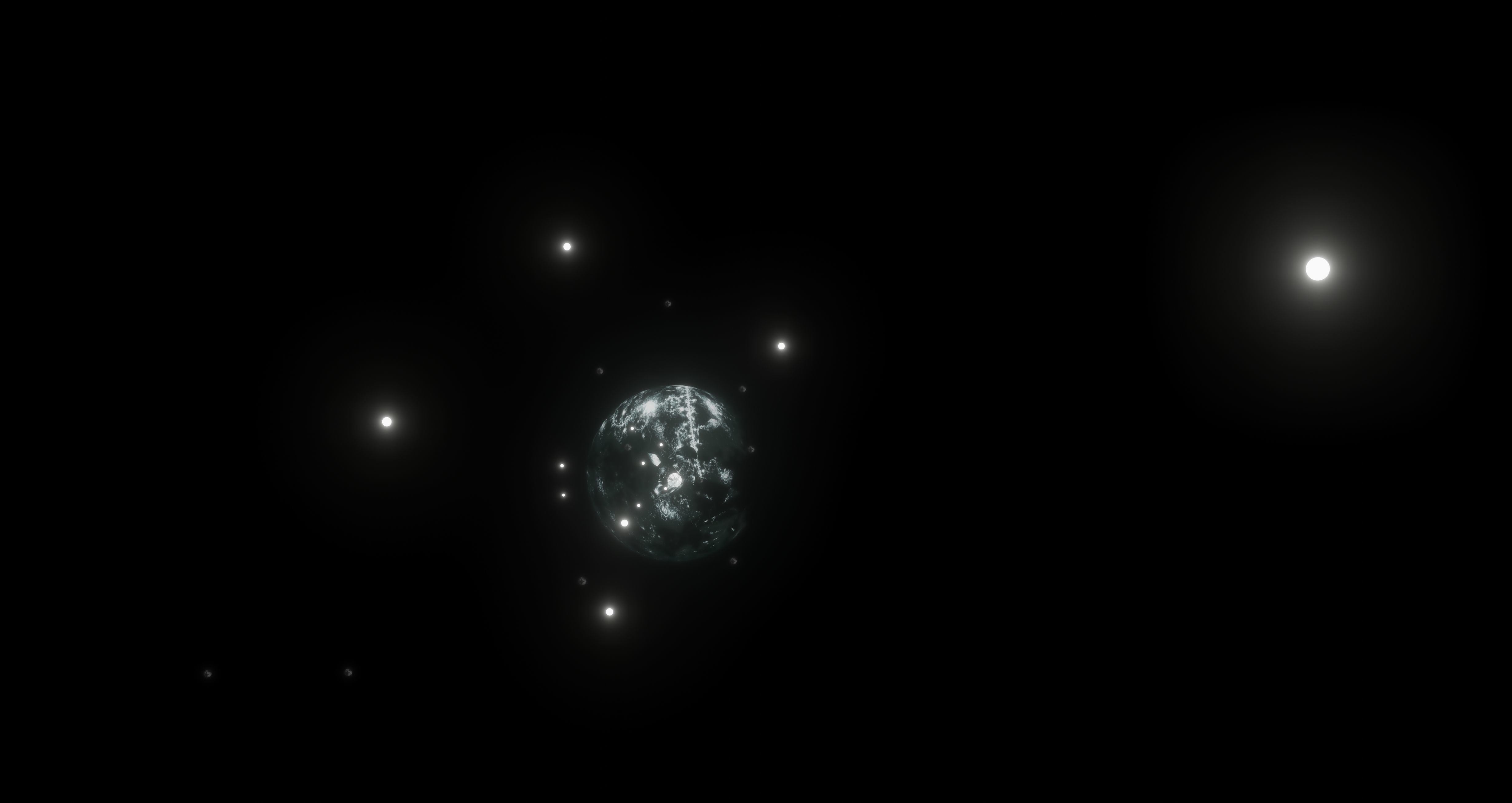 3D model Celestial sky - magic spheres harmony VR / AR / low-poly | CGTrader