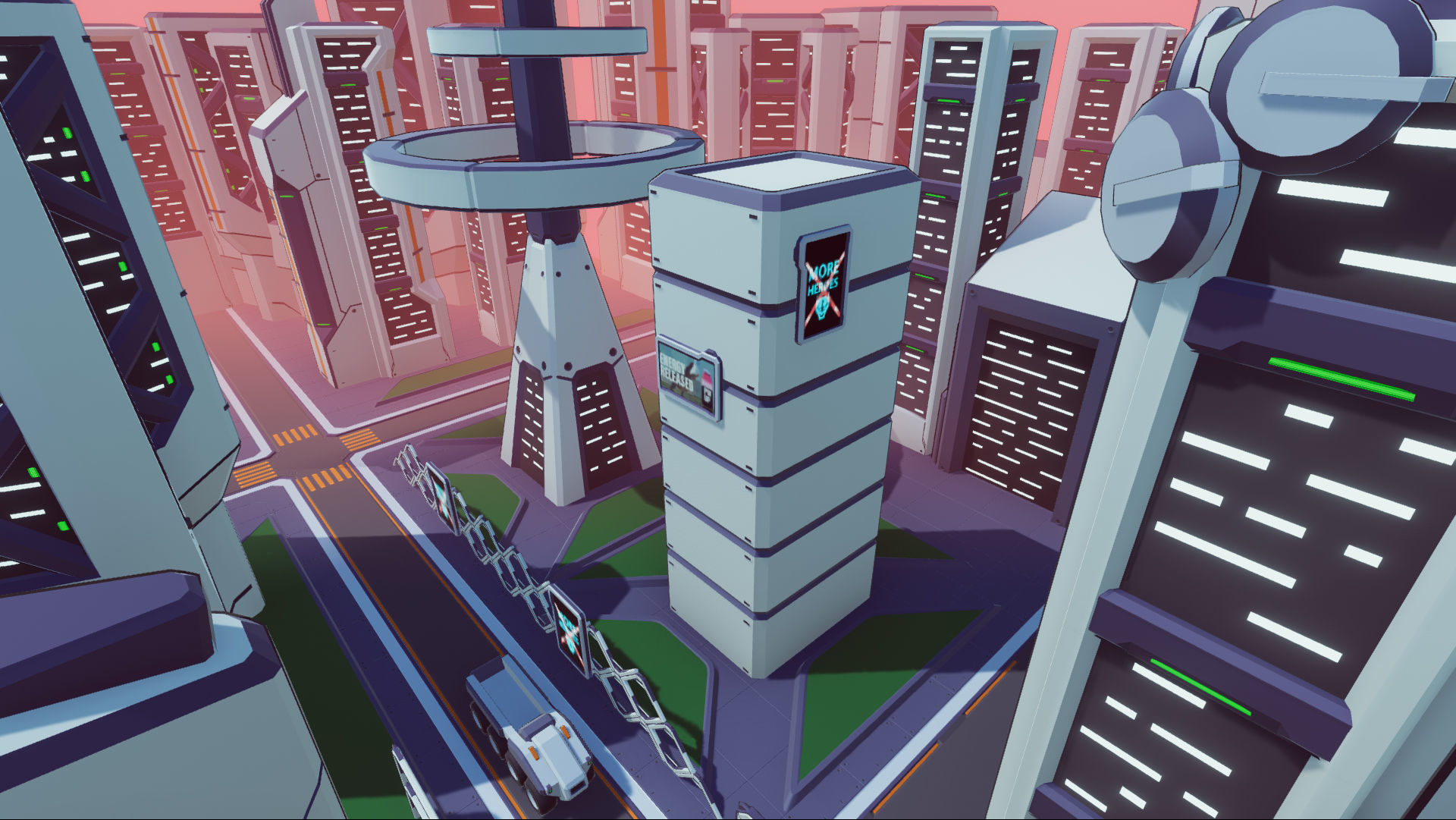 3D model Future Mecha City VR / AR / low-poly | CGTrader