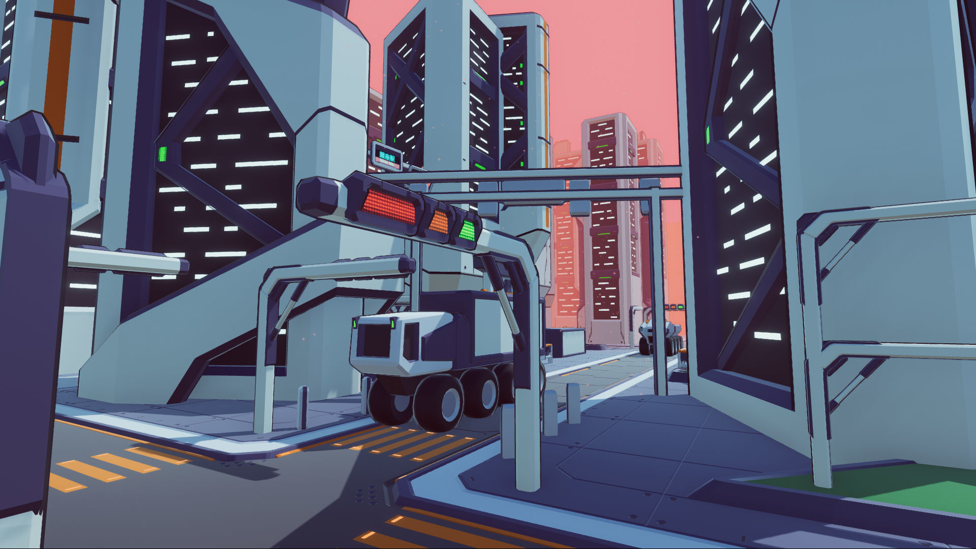 3D model Future Mecha City VR / AR / low-poly | CGTrader